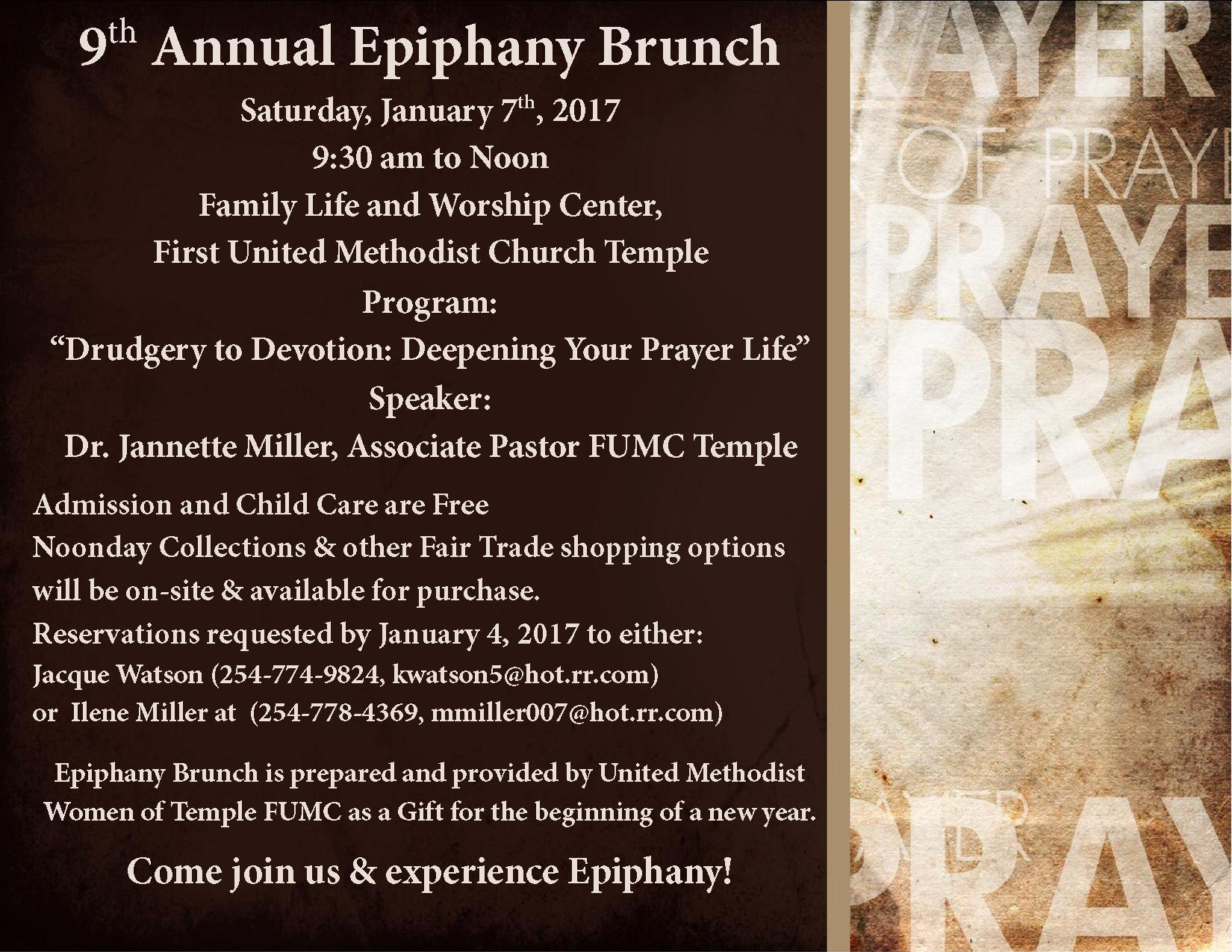 9th Annual UMW Epiphany Brunch - First United Methodist Church Killeen